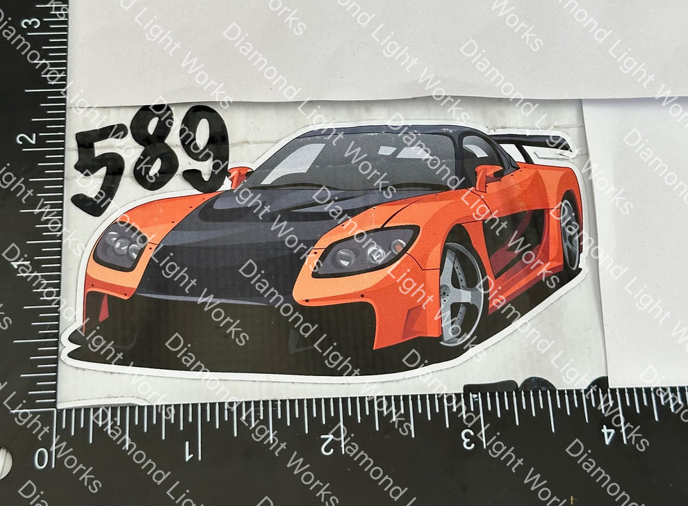 Mazda rx7 veilside sticker decal – Diamond Light Works