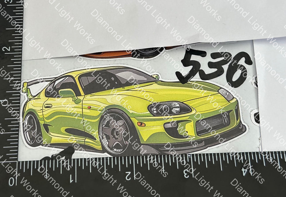 Toyota Supra mk4 green sticker decal – Diamond Light Works